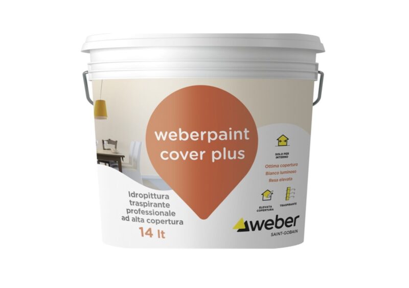 Prodotti - Weberpaint Cover plus - idropittura al alta coprenza - INFOBUILD